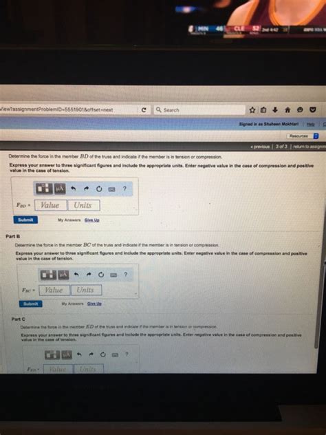 Solved HWK Problem 3 18 Problem 3 18 Fi 6 KN And F2 7 KN Chegg Com