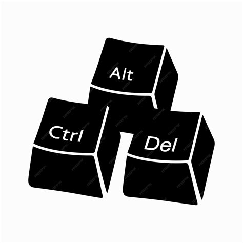 Premium Vector Ctrl Alt Del Buttons