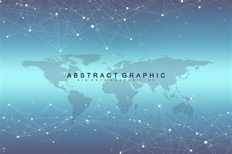 Premium Vector Geometric Abstract Vector With Connected Line And Dots