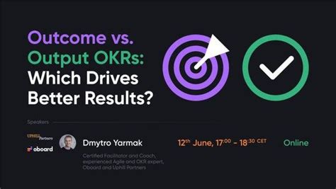 Outcome Vs Output Okrs Which Drive Better Results Wed Jun 12 2024 5 00 Pm Meetup