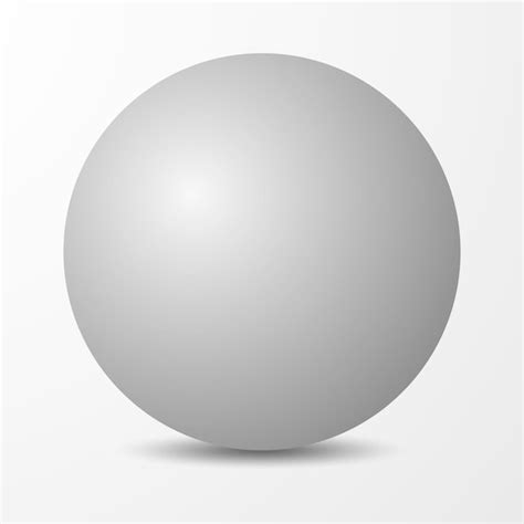 흰색 3d 구 또는 공 프리미엄 벡터