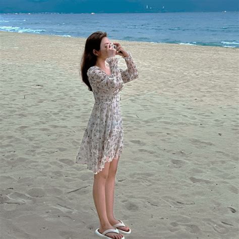 [오늘출발🚀 인어공주의 꽃놀이ও] 페스티벌룩 청순섹시 쉬폰 미니 스퀘어넥 간절기 긴팔 원피스 에이블리