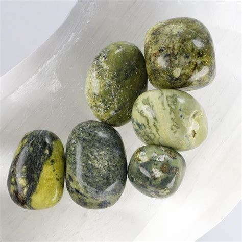 Polished Serpentine Tumble Stone Balance Cleansing Natures Treasures