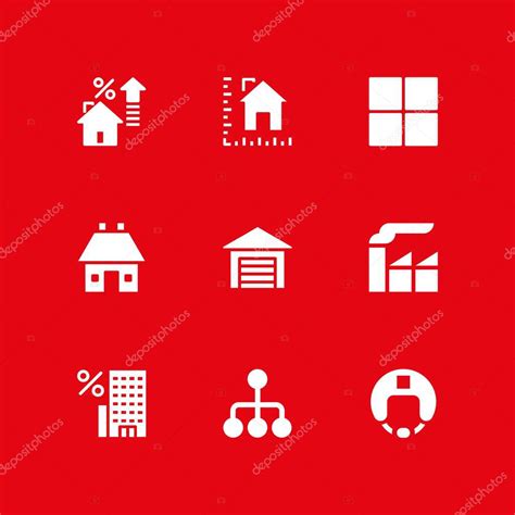 Conjunto De Iconos De Construcci N Edificio Casa Y Estructura Jer Rquica Icono Vectorial Para