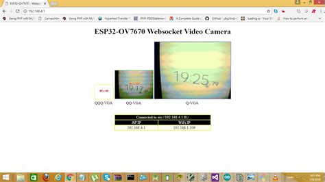 Esp32 Ov7670 Video Camera Youtube