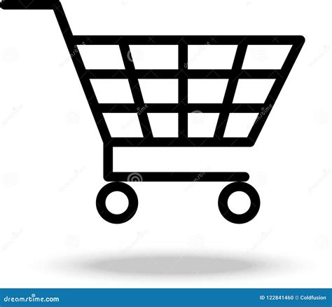 Shopping Cart Trolley Vector Illustration Stock Vector Illustration