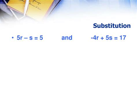 Ppt Solving Systems Of Equations By Substitution Powerpoint Presentation Id 576003