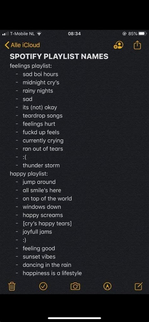 Yellow Aesthetic Spotify Playlist Names