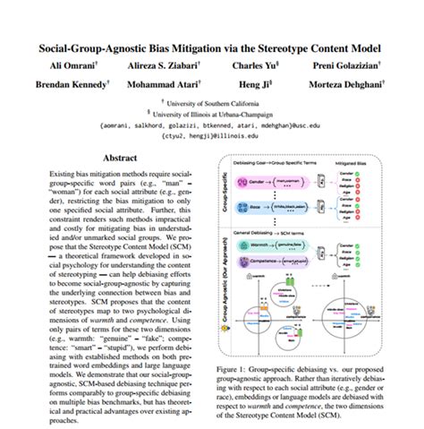 Paper Social Group Agnostic Bias Mitigation Via The Stereotype