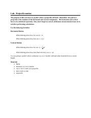 PHY A Unit A Projectile Lab Pdf Lab Projectile Motion The Purpose Of This Exercise Is To