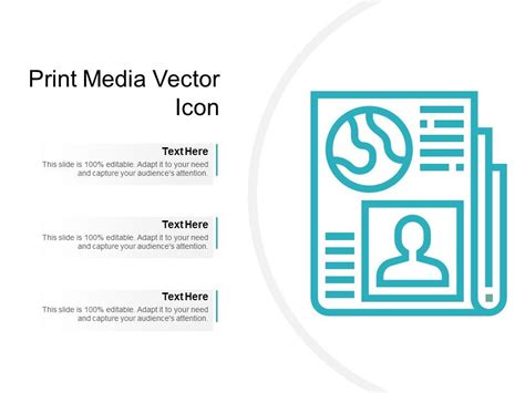 Print Media Vector Icon Ppt Powerpoint Presentation Layouts Template
