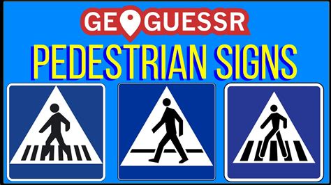 Pedestrian Crossing Signs You Need To Know Geoguessr Tips Europe
