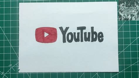 How To Draw Youtube Logo Easy Viral Cara Menggambar Logo Youtube