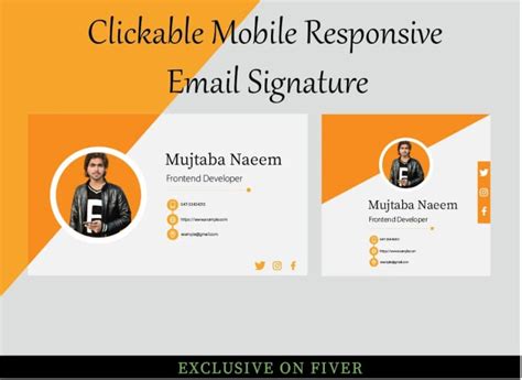 Make Clickable Animated Html Email Signature And Outlook Signature