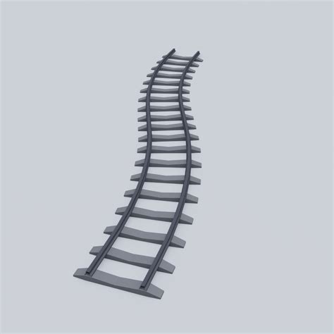 Railway Rails 3d Model By Mg53