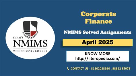 Corporate Finance Solved Assignments April 2025