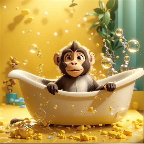 22000 Chimp With Bubbles Pictures
