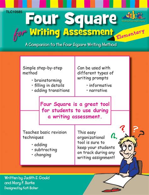 Four Square For Writing Assessment Elementary A Companion To The Four Square Writing Method
