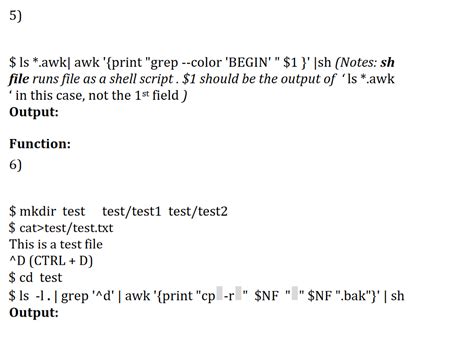 Solved Part Iii Write Output Of Following Commands