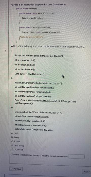solved nsider the following date class declaration public