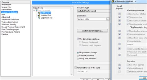 source file settings in build spec ni community