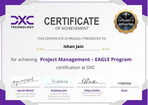 Projectmanagement Eagleprogram Dxctechnology Wearedxc Ishan Jain 20 Comments