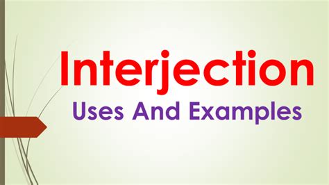 Interjection And Its Use With Examples Ilmgaah Com
