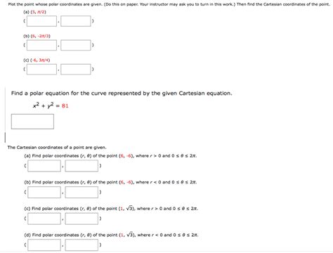Solved Plot The Point Whose Polar Coordinates Are Given Do