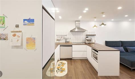 รวมรูปภาพของ ไอเดียตกแต่งคอนโดฯ สไตลมินิมอล เน้นโทนขาวกับไม้สีเข้ม รูปที่ 1 จาก 13