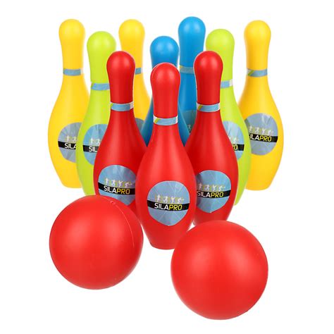 Набор для игры в боулинг 12пр, детский (кегли 16,5 см, шар D9 см ...