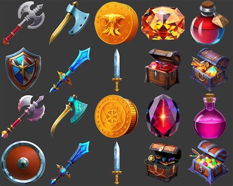 Premium Psd Rpg And Fantasy Icons