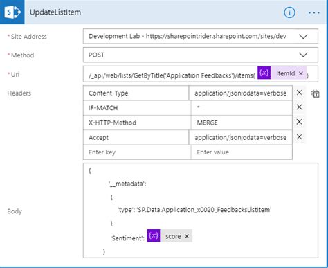 sharepoint online analyze user feedback using sentiment analysis api and microsoft flow