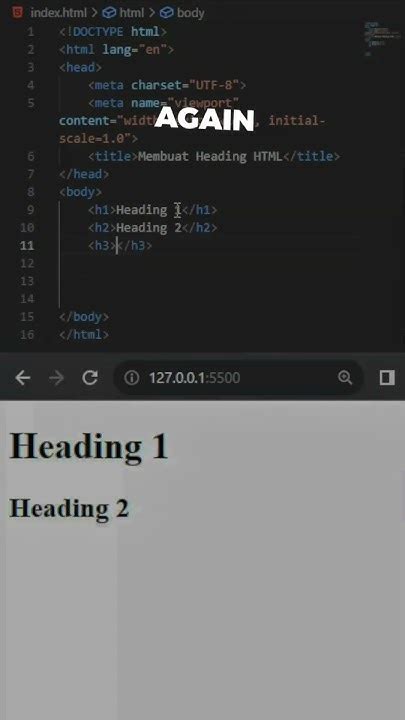 Heading Html Codinglife Codingmudah Youtube