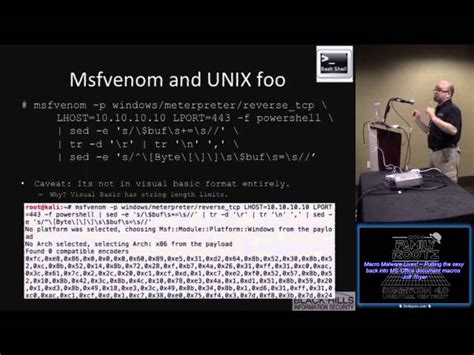 conference talks talk macro malware lives putting the sexy back into