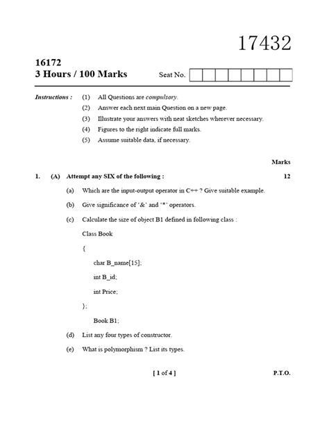 Summer 2017 Question Paper Pdf Class Computer Programming Method Computer Programming
