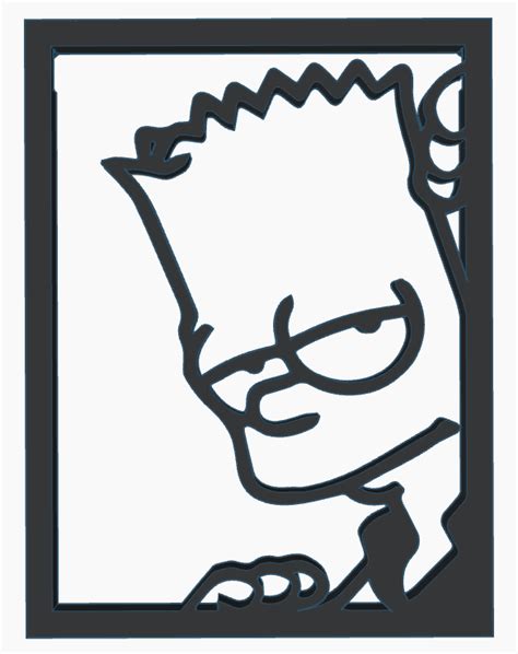 Bart Simpson Wall Art By Dddprince Download Free Stl Model