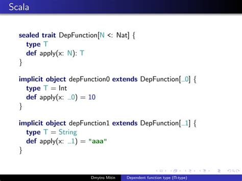 15 Scala Dependent Function Type Π Type Ppt