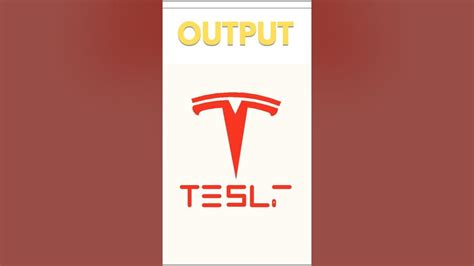 Tesla Logo🔥🔥 Using Python How To Create Tesla Logo Using Python