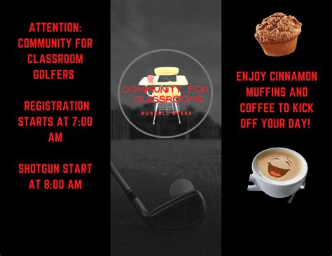 Community For Classrooms Important Information For Our Golfers Below