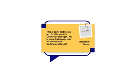 Codepen Challenge Testimonials Codepen Challenge Testimonials
