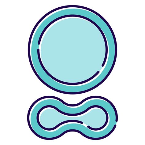Contraceptive Ring Blue Color Icon Female Preservative Option Vaginal Product For Safe Sex