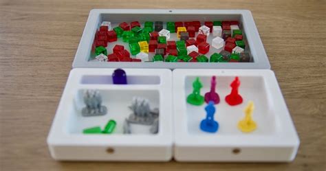 Modular Tile System For Organizing Board Game Tokens By Karabaz