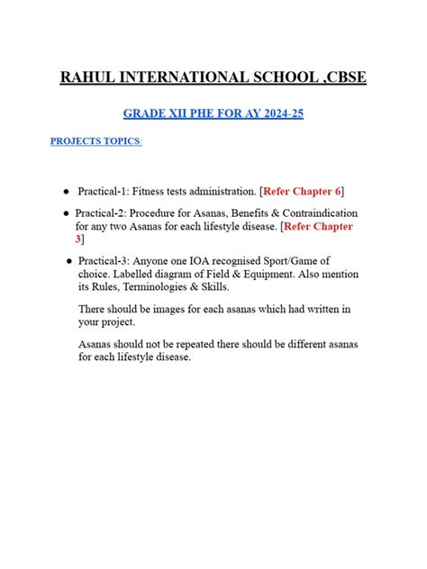 Phe Project Outline Pdf