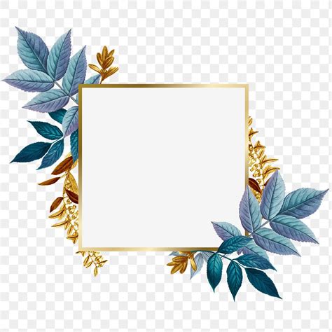Golden Frame Decorated With Colorful Premium PNG Rawpixel
