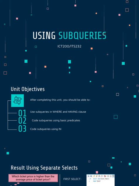 Lab 6 Subqueries 1 Pdf Clause Computing
