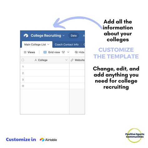 College Recruiting Spreadsheet Streamline College Athletic Recruiting
