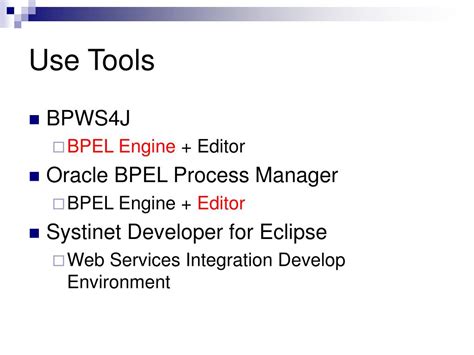 Ppt Using Bpel To Implement “classical Tutorial Course” Powerpoint