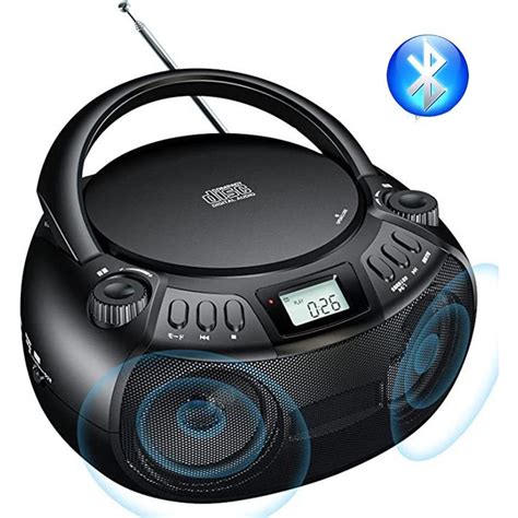 Проигрыватель компакт-дисков Boombox Cassette Player Combo с Bluetooth ...