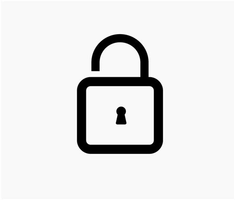 Padlock Unlock Symbol Design Concept 13705565 Vector Art At Vecteezy