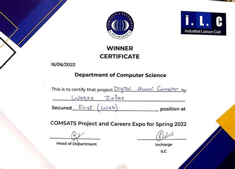 Waqas Zafar On Linkedin Comsats Career Project University Sp22